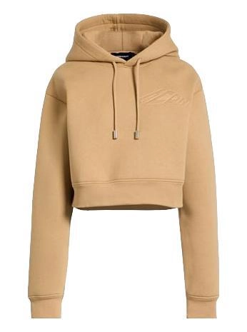Dsquared2 Cropped Hoodie With Logo Detail - Sand