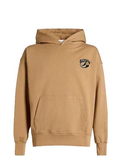 BARROW Hooded Sweatshirt With Embroidered Logo - Sand