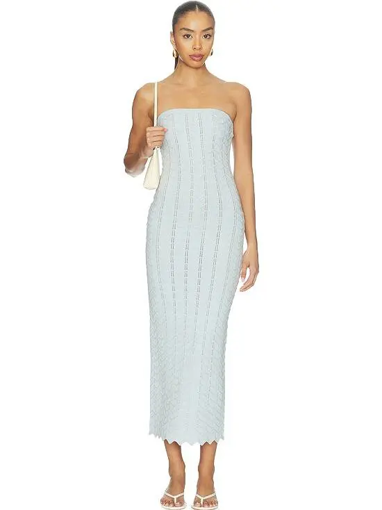 LOVERS AND FRIENDS Kimani Strapless Maxi Dress - Blue