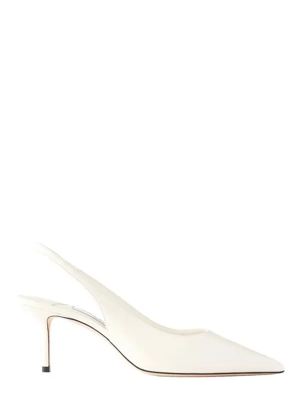 JIMMY CHOO Love 65 Leather Slingback Pumps - Neutrals