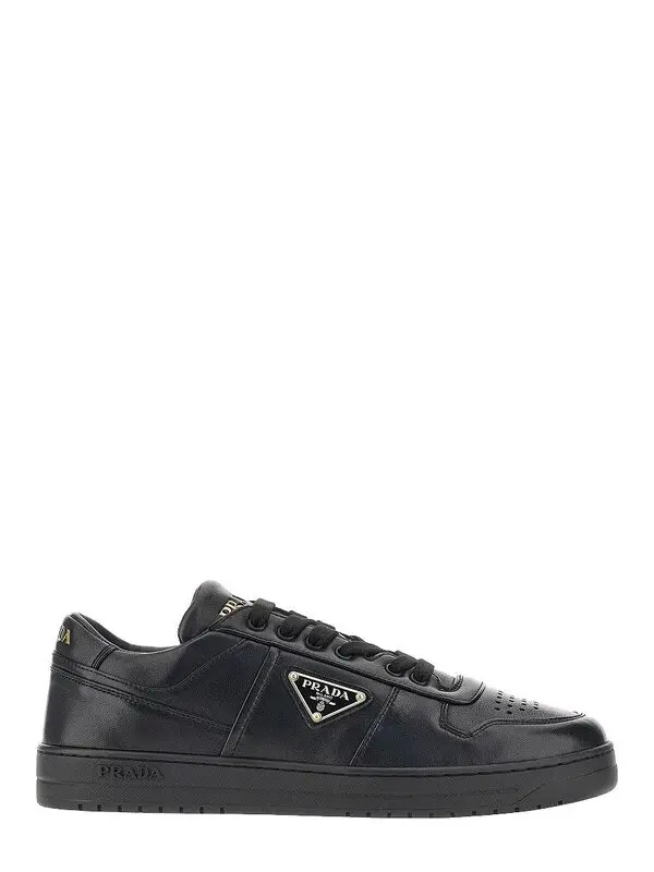 Prada Downtown Nappa Leather Sneakers - Black
