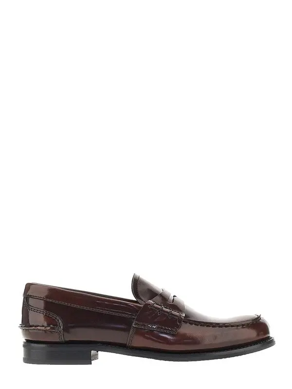 Church's Pembrey W5 Fumé Polished Leather Loafers - Brown