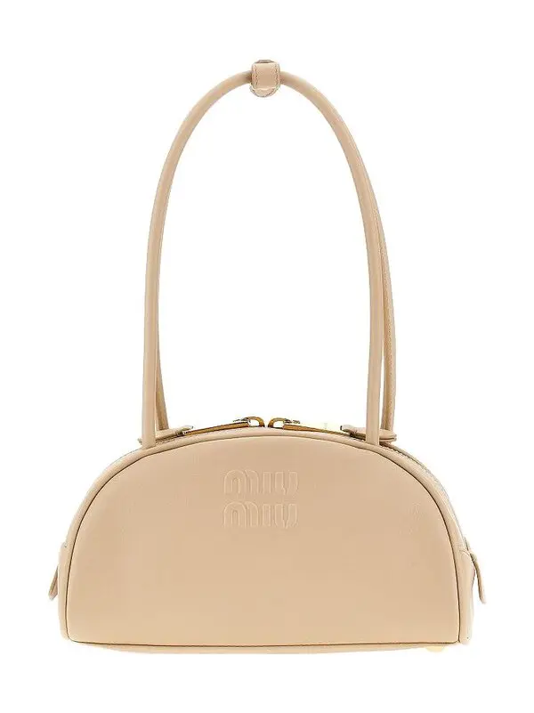 Miu Miu Beau Leather Bag - Beige