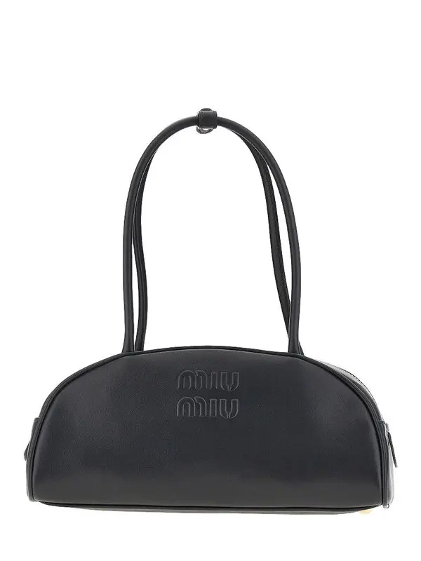Miu Miu Leather Medium 'beau' Bag - Black
