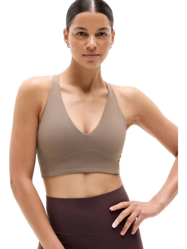 Athleta Transcend Longline Bra A-c - Umber