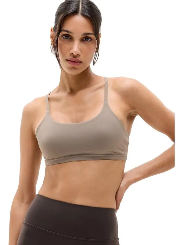Athleta Transcend Scoop Sports Bra A-c - Umber