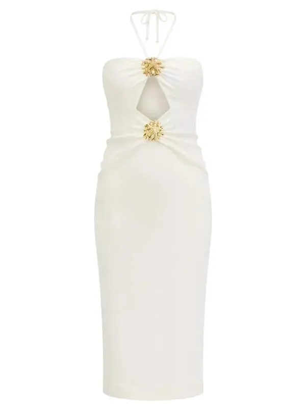 PatBO Luna Knit Midi Dress - Neutrals