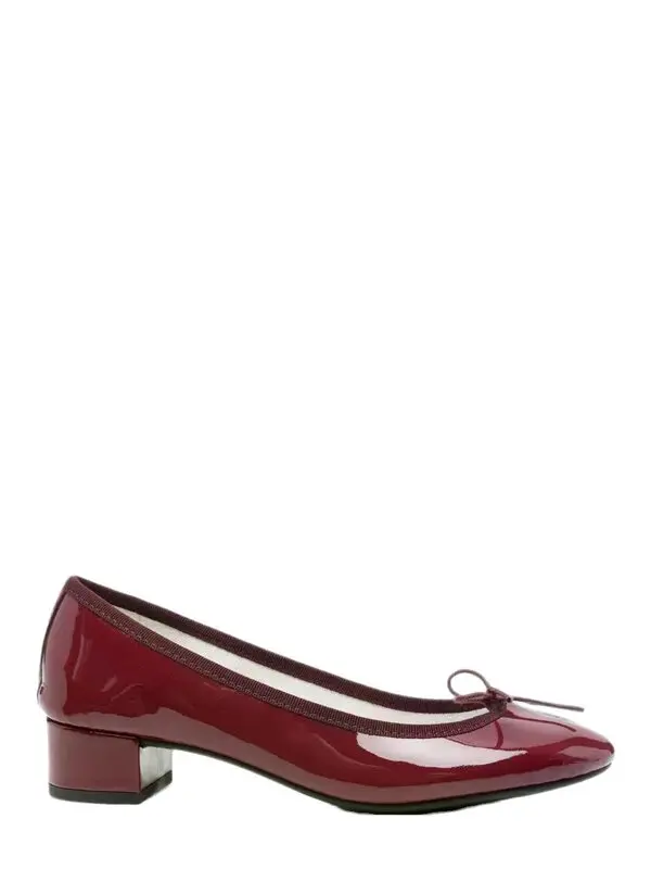 Repetto Bow-detail Pumps - Red