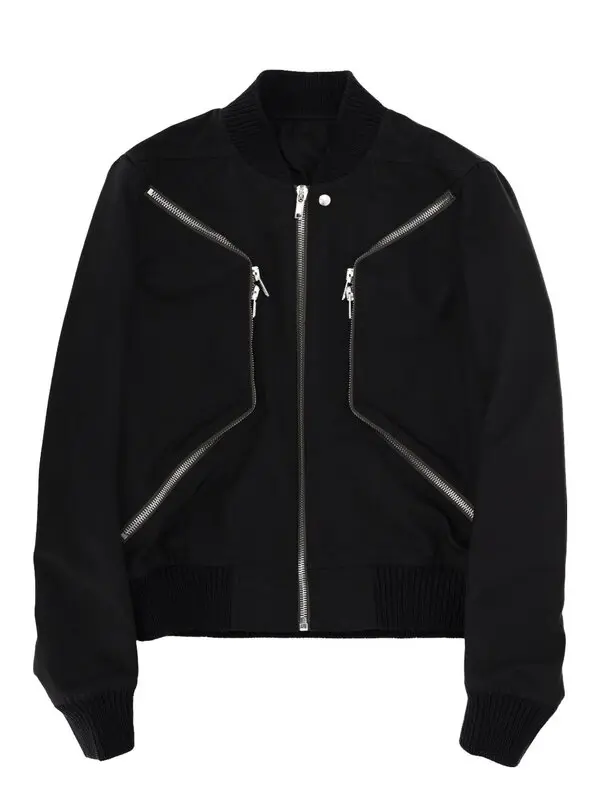 Rick Owens Heizer Flight Bomber Jacket - Black