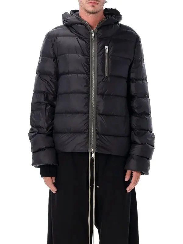 Rick Owens Hooded Quilted Puffer Jacket - Nero
