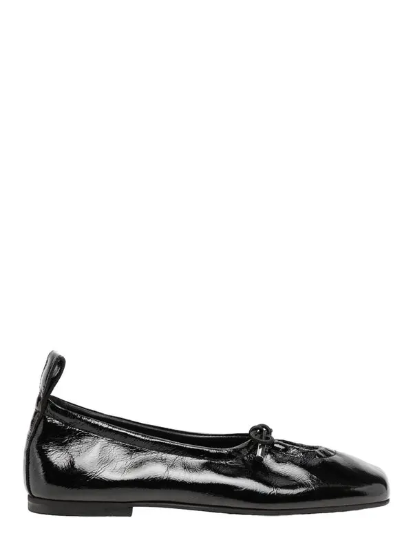 ALOHAS Mini Bow Pull-tab Flat Shoes - Nero