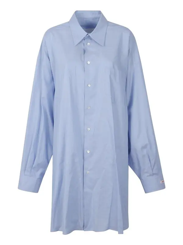 MAISON MARGIELA Long Sleeve Shirt - Light Blue