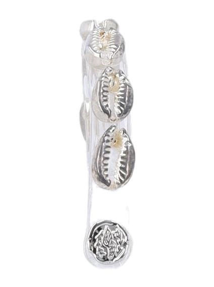 ANCIENT GREEK SANDALS Ballerina Shell Embellished Flat Shoes - Clear