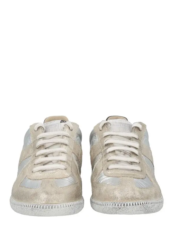 MAISON MARGIELA Low-top Lace-up Sneakers - Silver