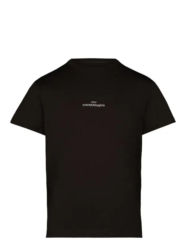 MAISON MARGIELA Distorted Logo T-shirt - Black