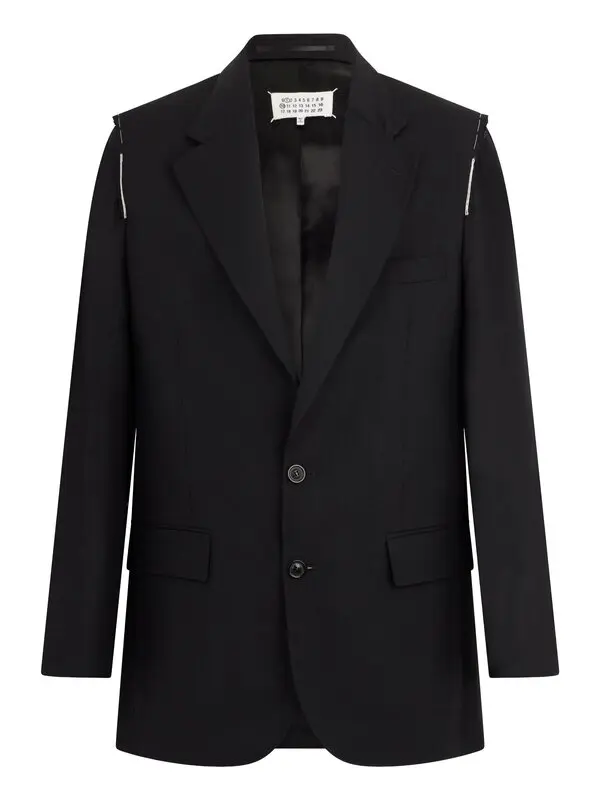 MAISON MARGIELA Tailored Wool Jacket - Black