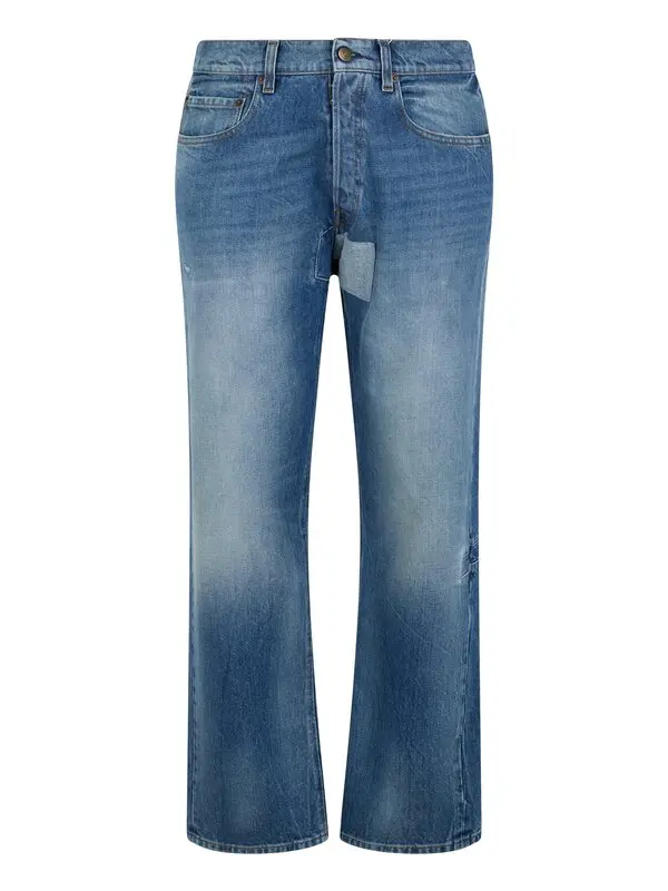 MAISON MARGIELA Slim Repaired Jeans - Denim