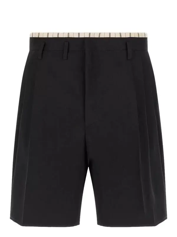 MAISON MARGIELA Tailored Virgin Wool Shorts - Black