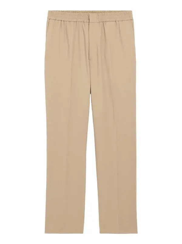 AMI Paris Elasticated Waist Tailored Trousers - Beigetaupe