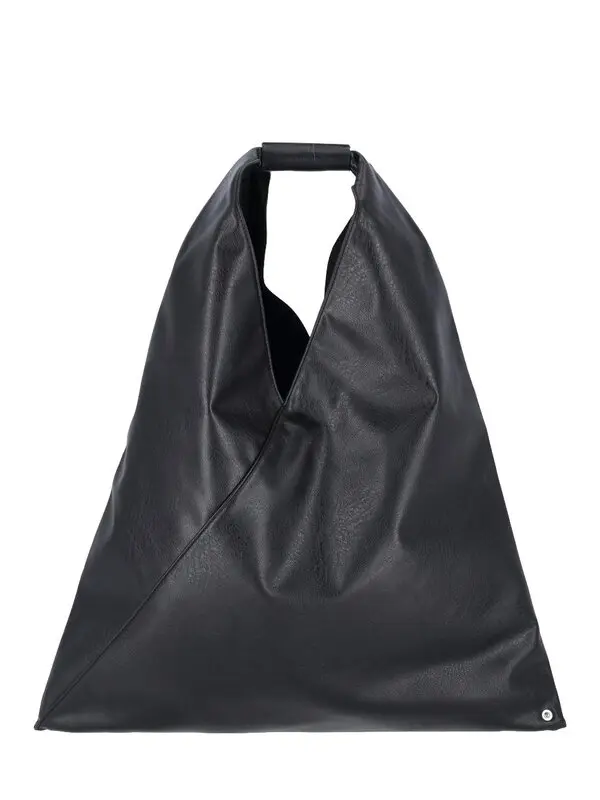 MAISON MARGIELA Mini Polyurethane Handbag - Black