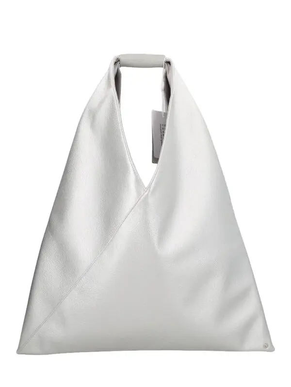 MAISON MARGIELA Mini Handbag With Metallic Accents - Silver