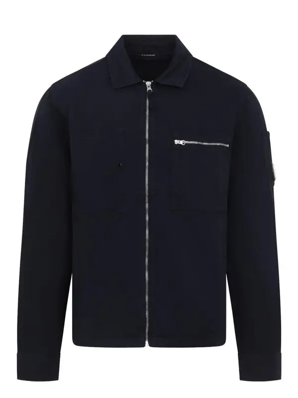 C.P. COMPANY Cotton Blend Shirt Ss26 Collection - Blue