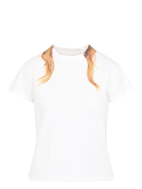 MAISON MARGIELA Printed Crewneck T-shirt - White