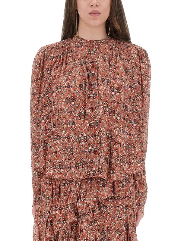 MARANT ETOILE Printed Shirt - Red