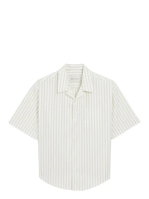 AMI Paris Boxand Mini Shirt - Blancmatch