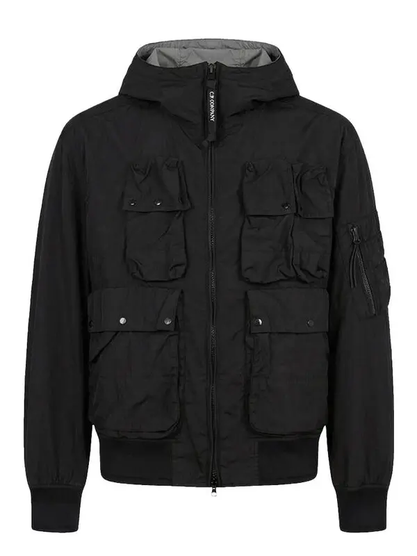 C.P. COMPANY Goggle Jacket With Zip Up - Black