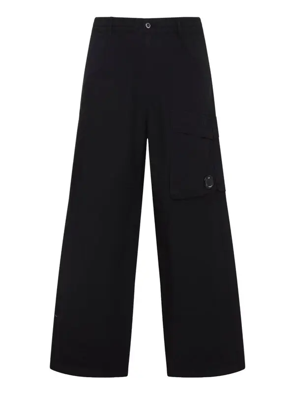 C.P. COMPANY Micro-reps Boxy Cargo Lens Pants - Black