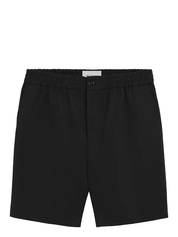 AMI Paris Elasticated Waist Shorts - Noir