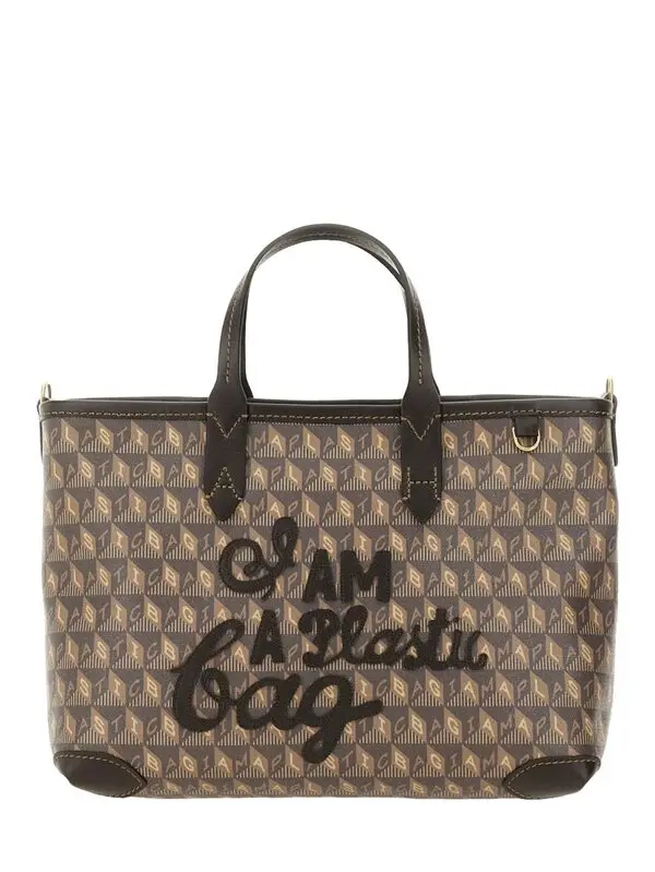 ANYA HINDMARCH Coated-canvas Tote - Brown