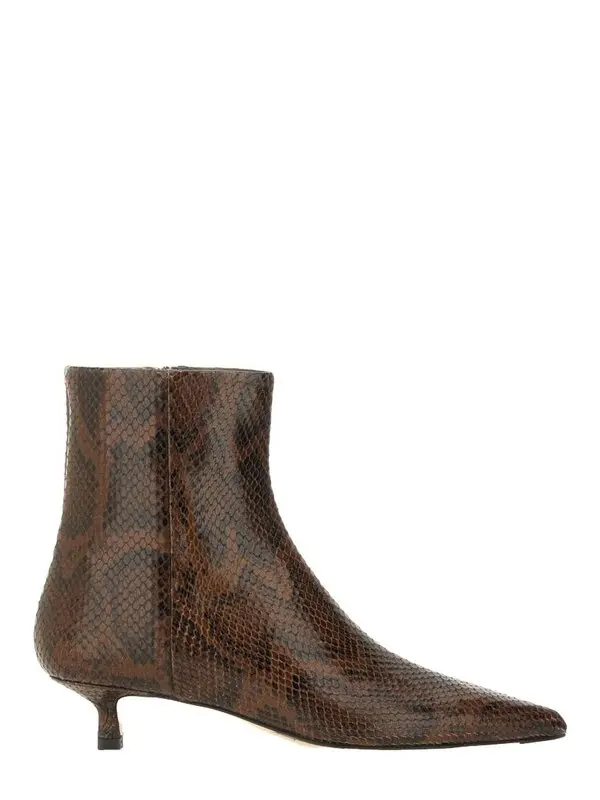 AeydĒ Sofie Leather Ankle Boots - Brown