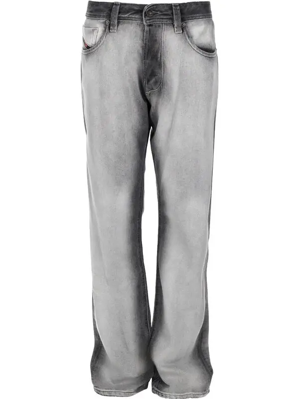 DIESEL® Relaxed Fit Straight Leg Jeans - Grey