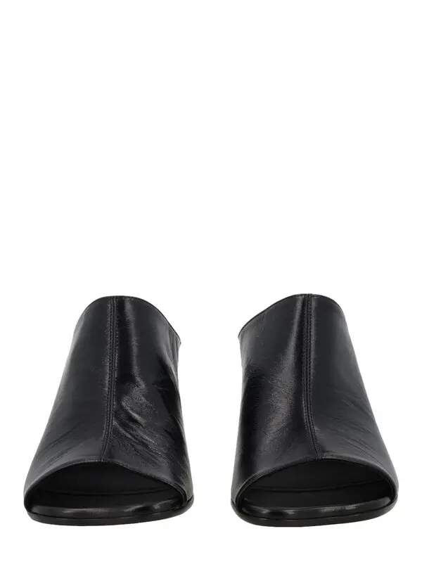 MAISON MARGIELA Open-toe Leather Mule Sandals - Black
