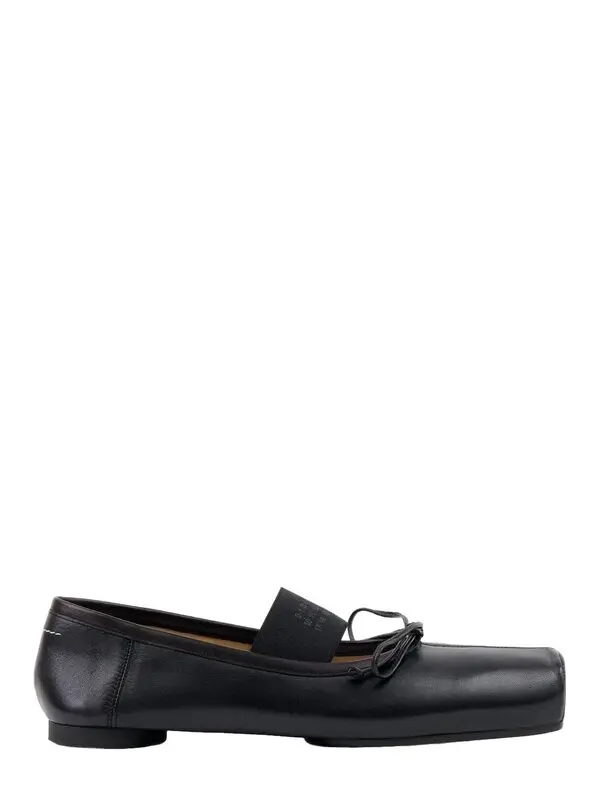 MAISON MARGIELA Ovine Leather Ballerina Flats - Black