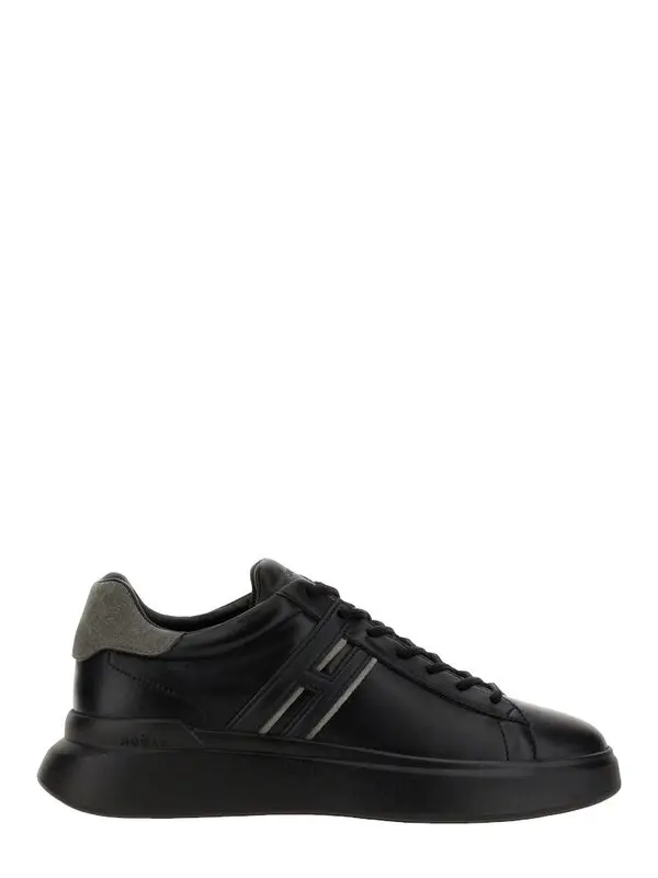 Hogan H580 Leather Sneakers - Black