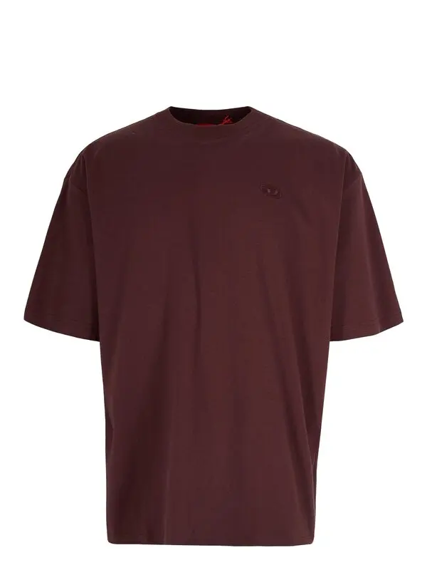 DIESEL® Oversized Logo T-shirt - Marrone