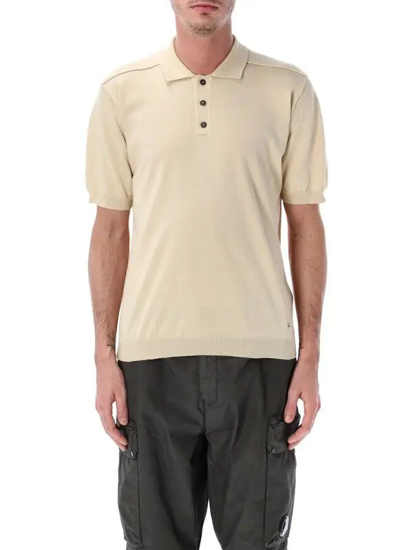 C.P. COMPANY C. P. Company Graphic Logo Short Sleeve T-shirt - Beige
