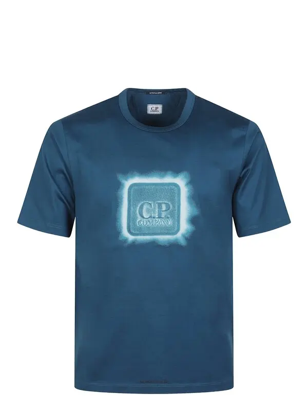 C.P. COMPANY C. P. Company Graphic Logo Short Sleeve T-shirt - Navy