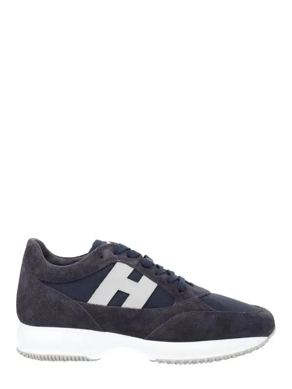 Hogan Interactive Sneakers With "h" Logo Detailing - Blue