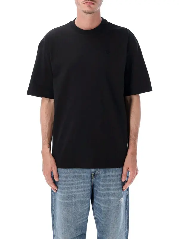 DIESEL® Relaxed Fit T-shirt With Bold Logo Size - Nero