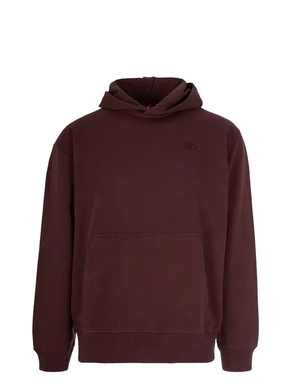 DIESEL® Hooded Pullover With Kangaroo Pocket - Marrone