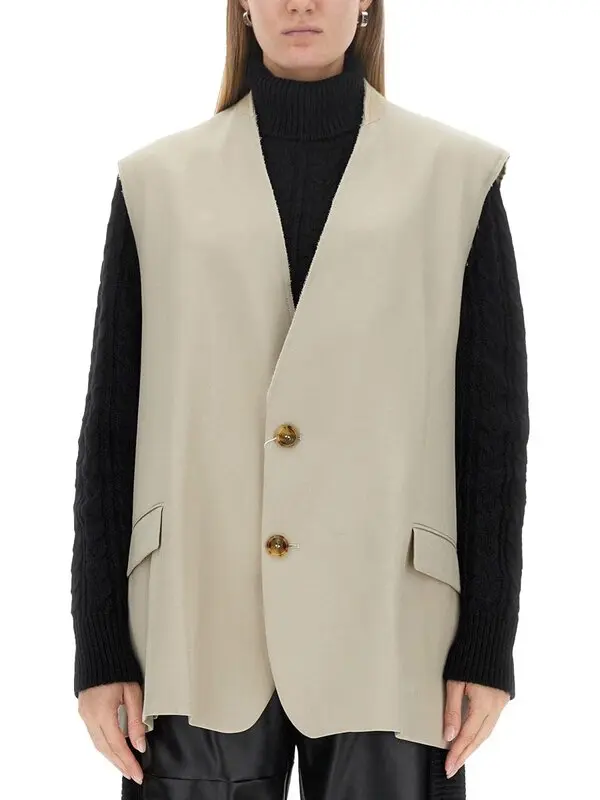 MAISON MARGIELA Single-breasted Vest - Beige