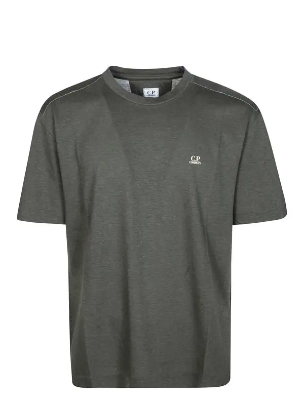 C.P. COMPANY Mini Logo Graphic T-shirt For - Grigio