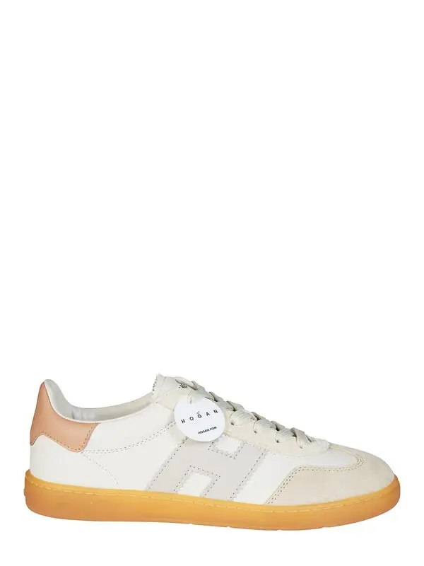Hogan H" Logo Sneakers - Beige