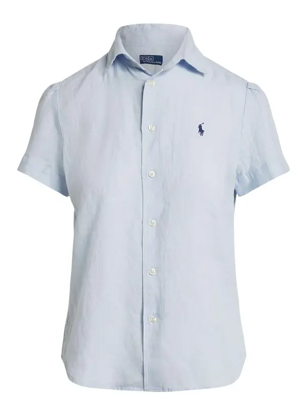 Ralph Lauren Striped Linen Shirt - Navy