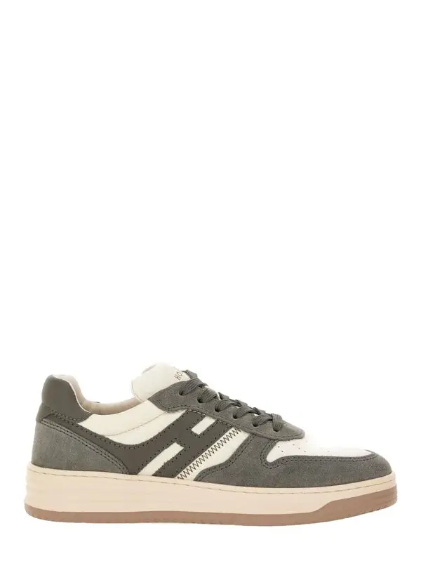 Hogan Stylish Leather Sneakers - Multicolour