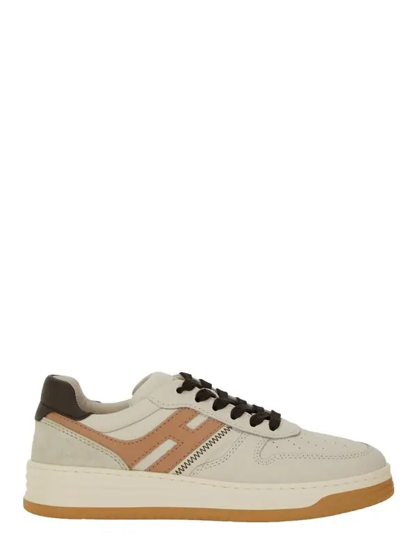 Hogan H630 Smooth Leather Sneakers - Ivory